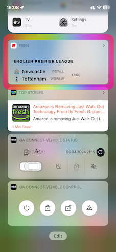 ESPN Today View Widget is missing on my i… - Apple Community