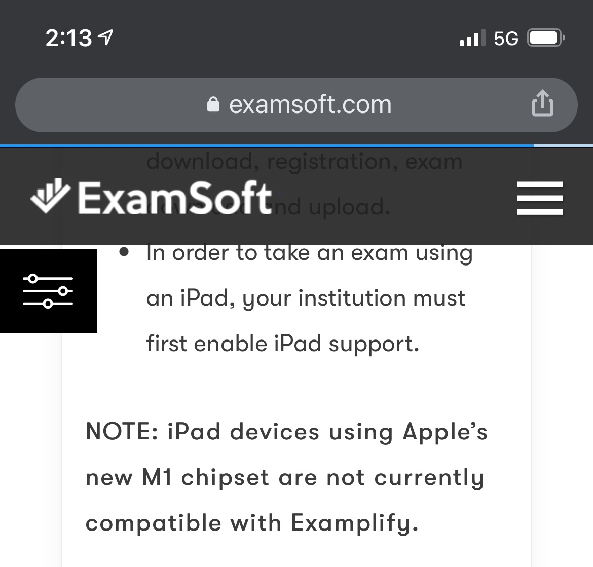 Examplify or Examsoft - Apple Community