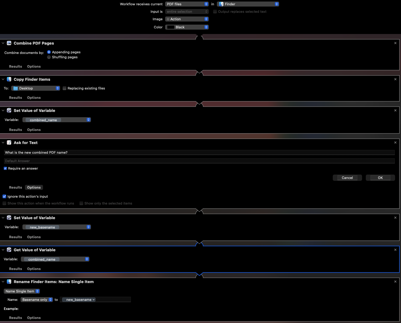 Rename Combined PDFs using User Input in … - Apple Community