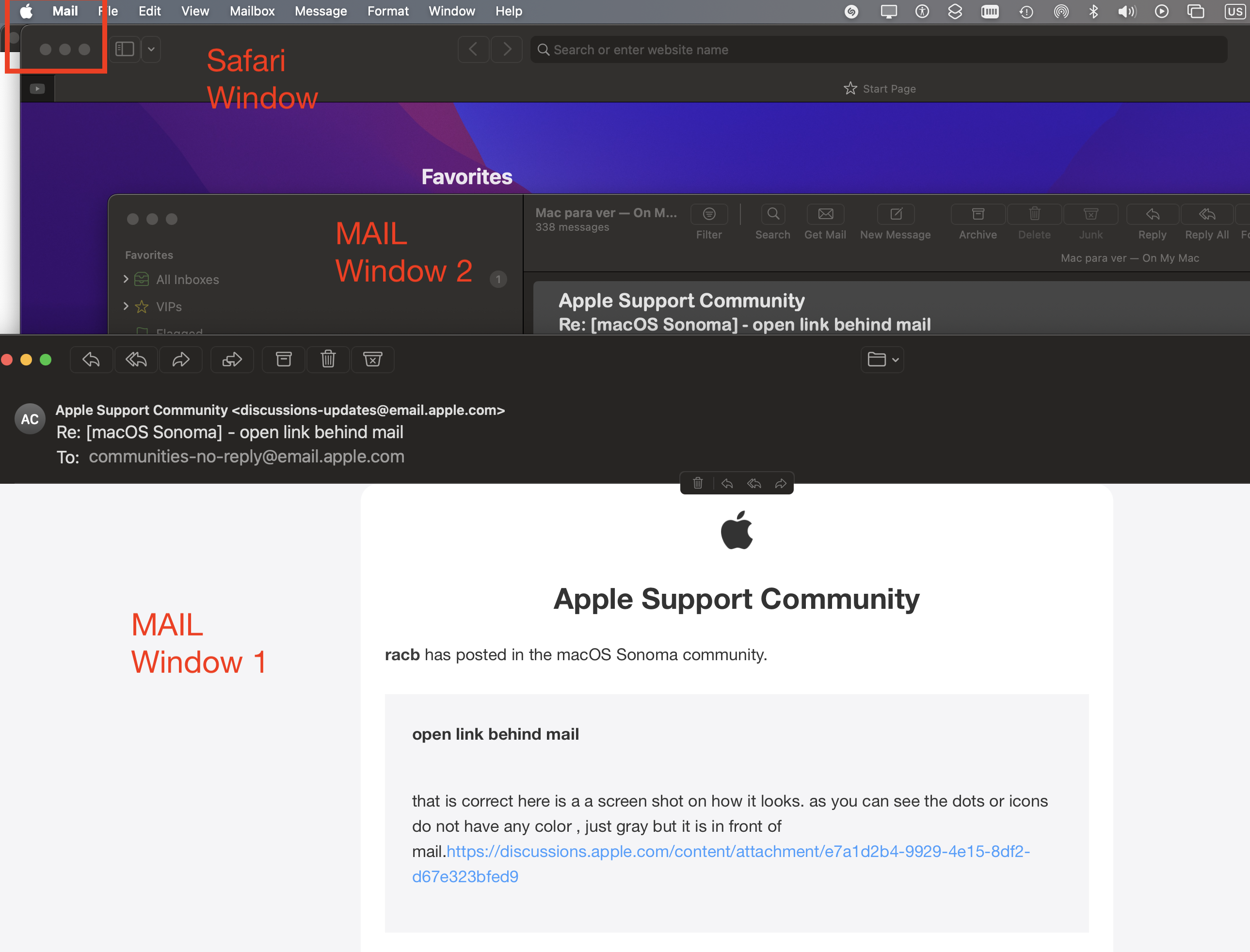 open link behind mail - Apple Community