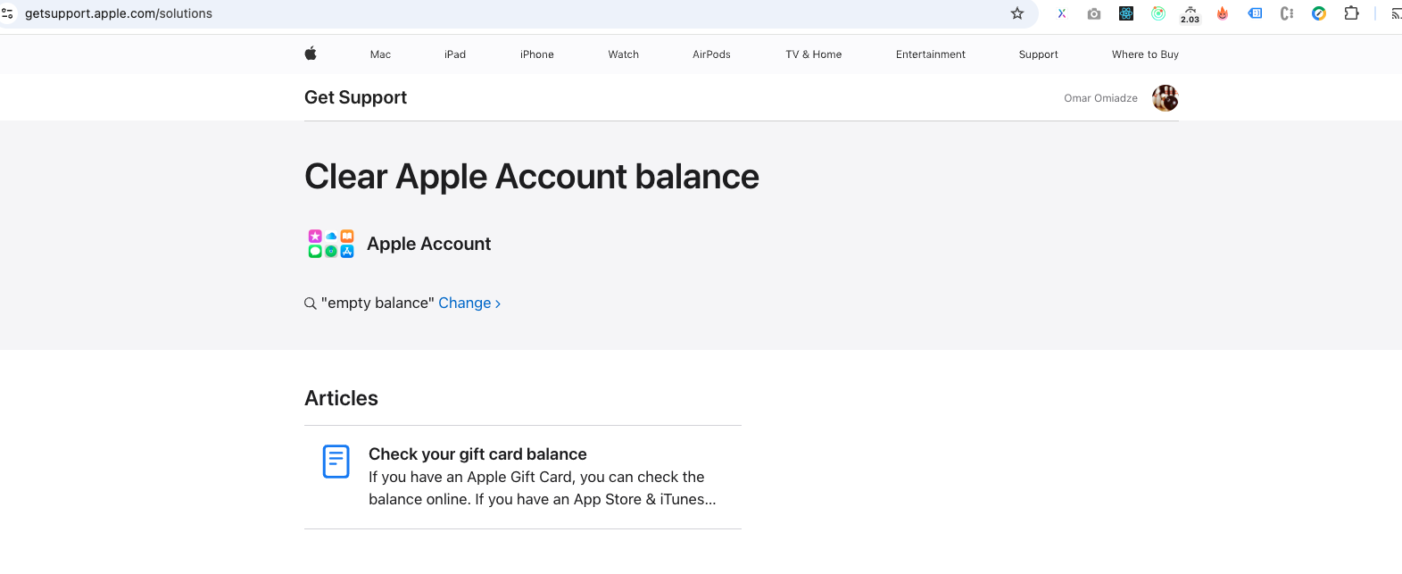 How do I clear my Apple Account balance t… - Apple Community