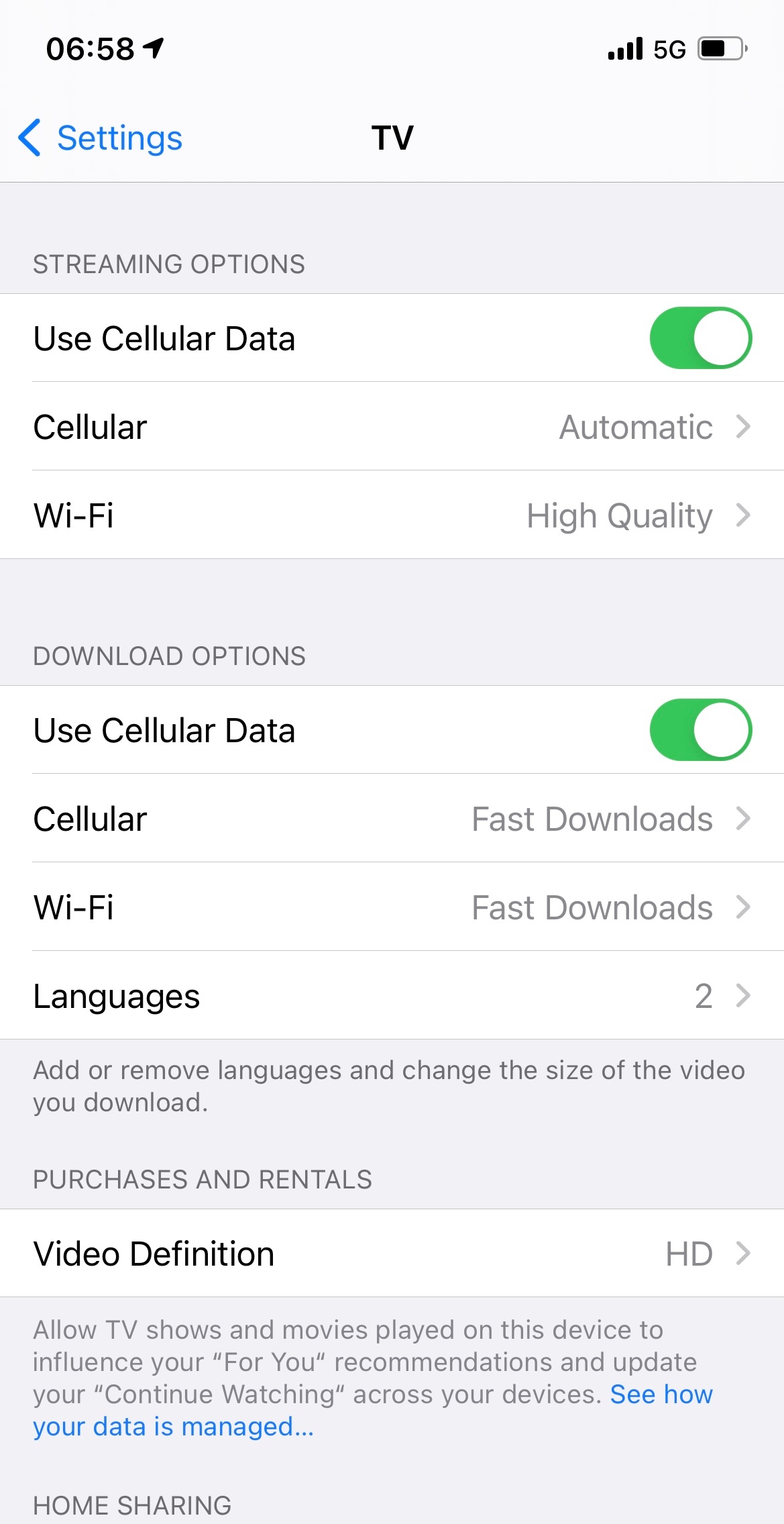 Apple TV app not working on cellular data - Apple Community