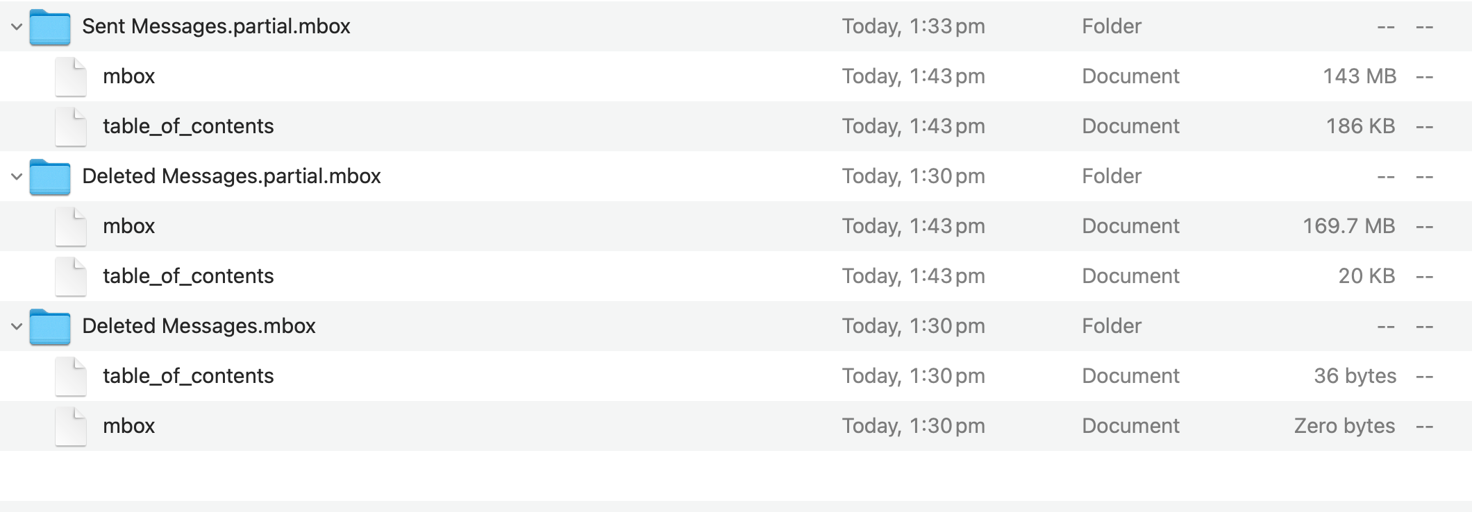 Exporting large mailbox results in 'parti… - Apple Community
