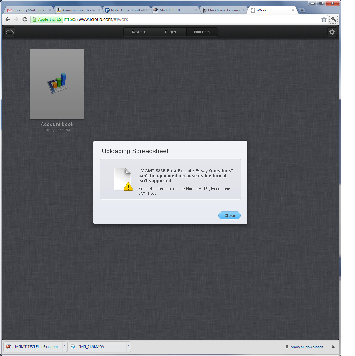 Uploading excel files to icloud - Apple Community