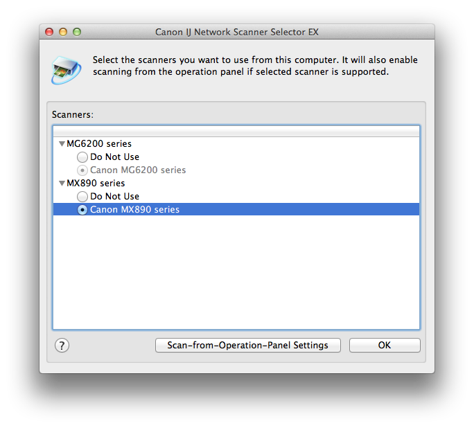 missing scan tabs on canon printer - Apple Community