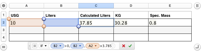 How do I convert gallons and litres to ea… - Apple Community