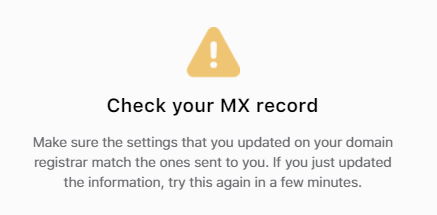 MX Record Error for Custom Domain Setup - Apple Community