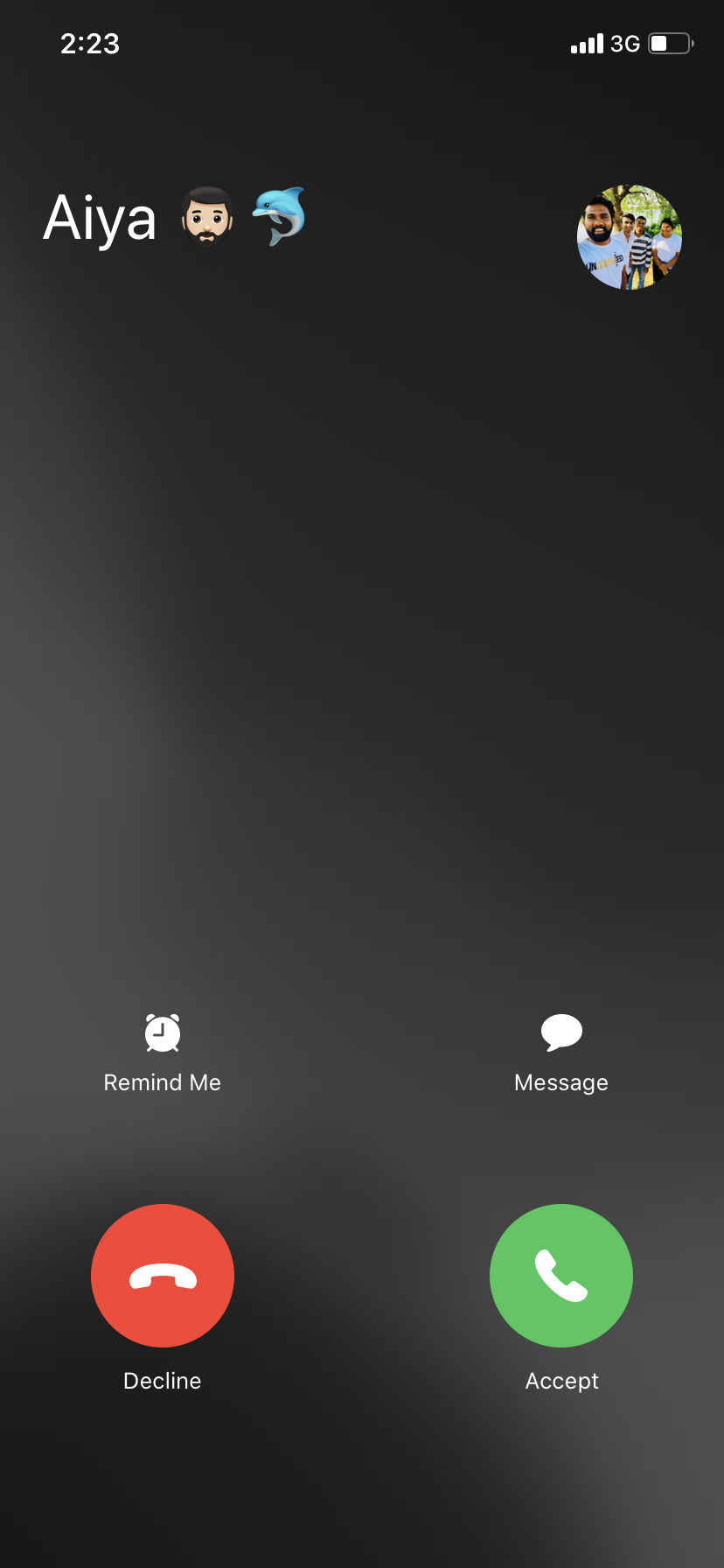 Incoming Call Screen Iphone