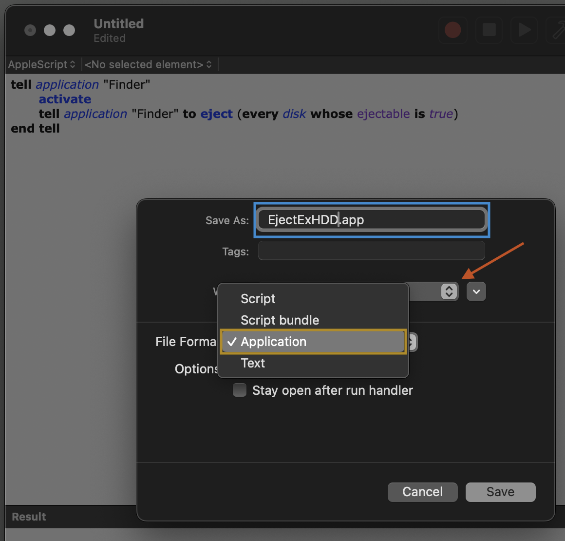 How to use script/Shortcut to unmount all… - Apple Community