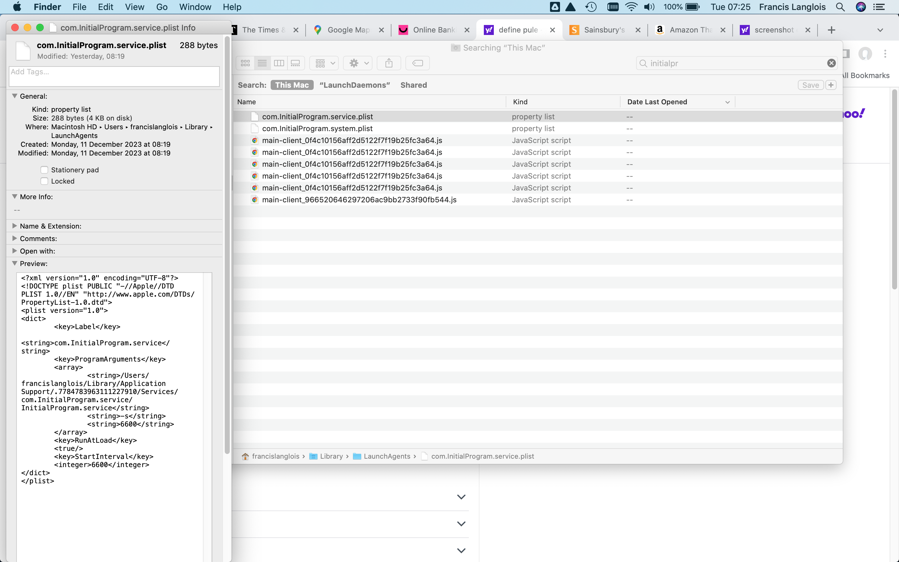 Persistent warning message. “InitialProg… - Apple Community