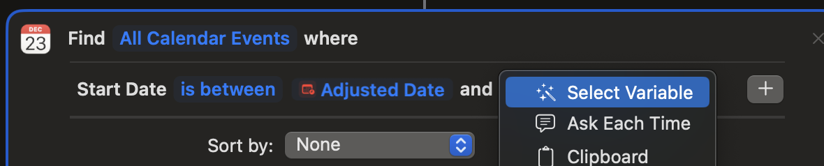 Shortcuts - Get Event - not working when … - Apple Community