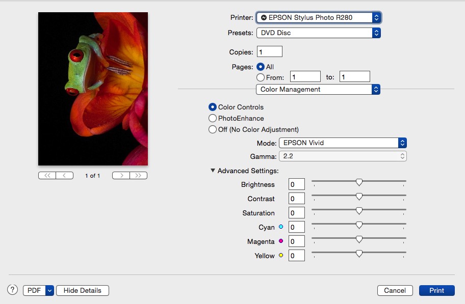 Using Epson Easy Photo Print with Photos - Apple Community