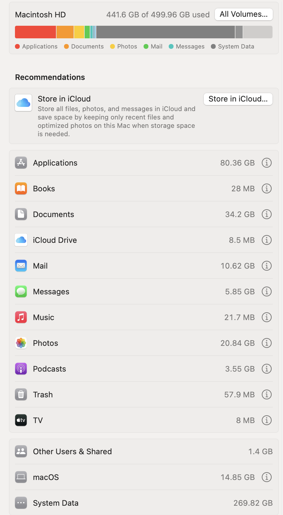 System data taking up too much space—Sequ… - Apple Community