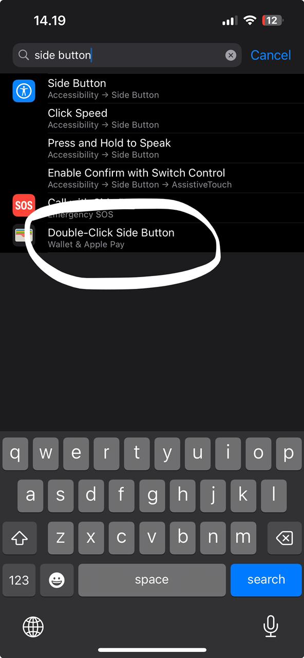 Missing Double-Click Side Button Setting - Apple Community