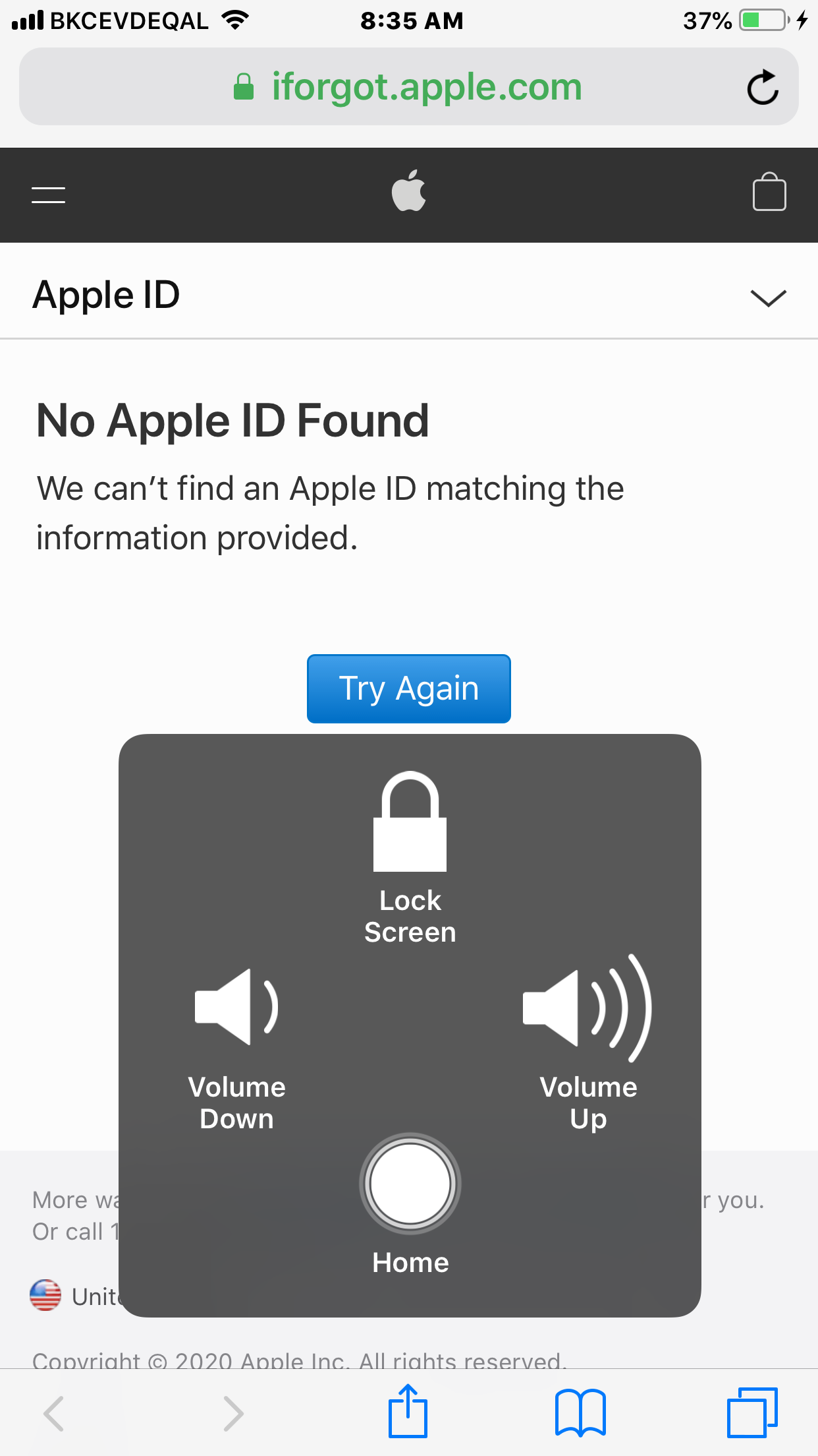 Apple ID not found and cannot create new … - Apple Community