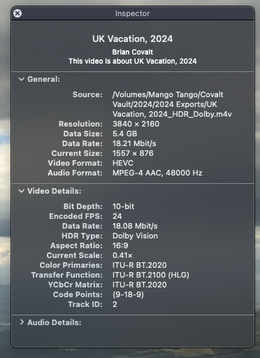 Trouble exporting HDR video from FCP for … - Apple Community