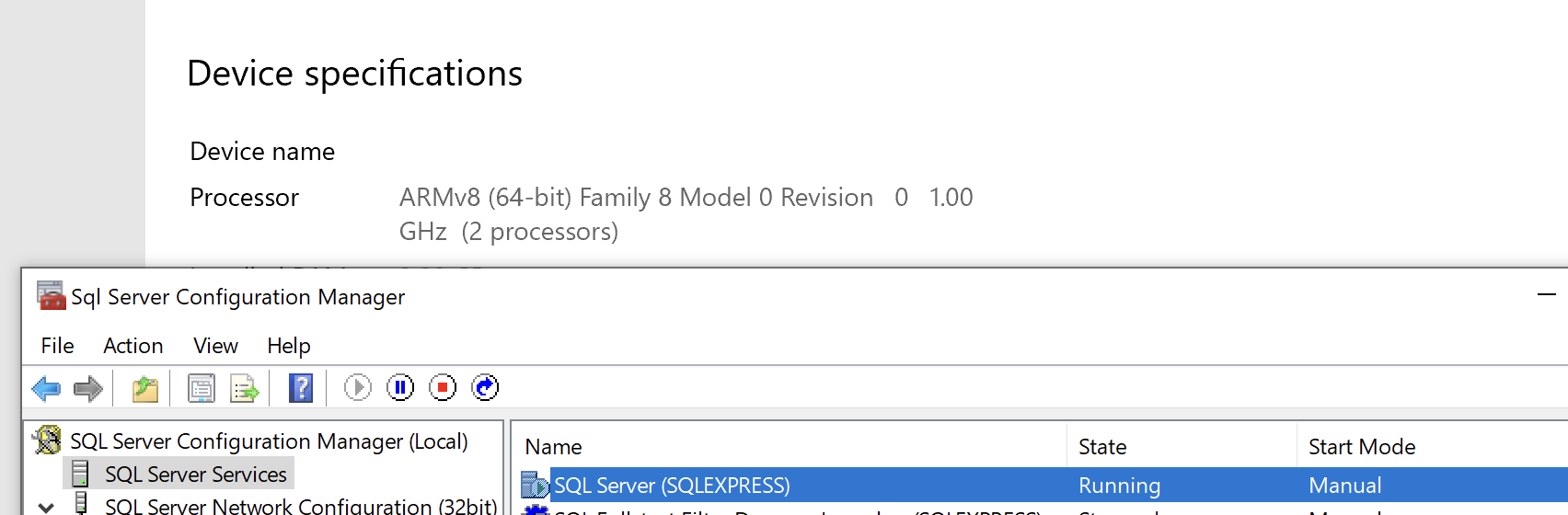 SQL Server database on a MacBook Pro M1 - Apple Community