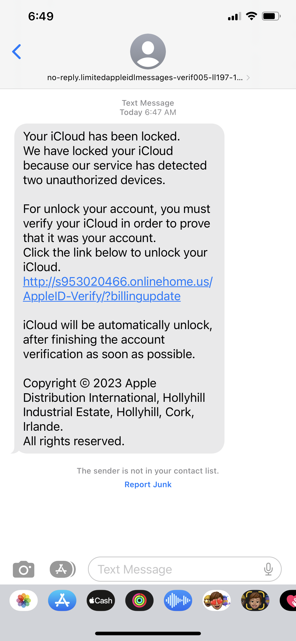 Is this a scam? - Apple Community