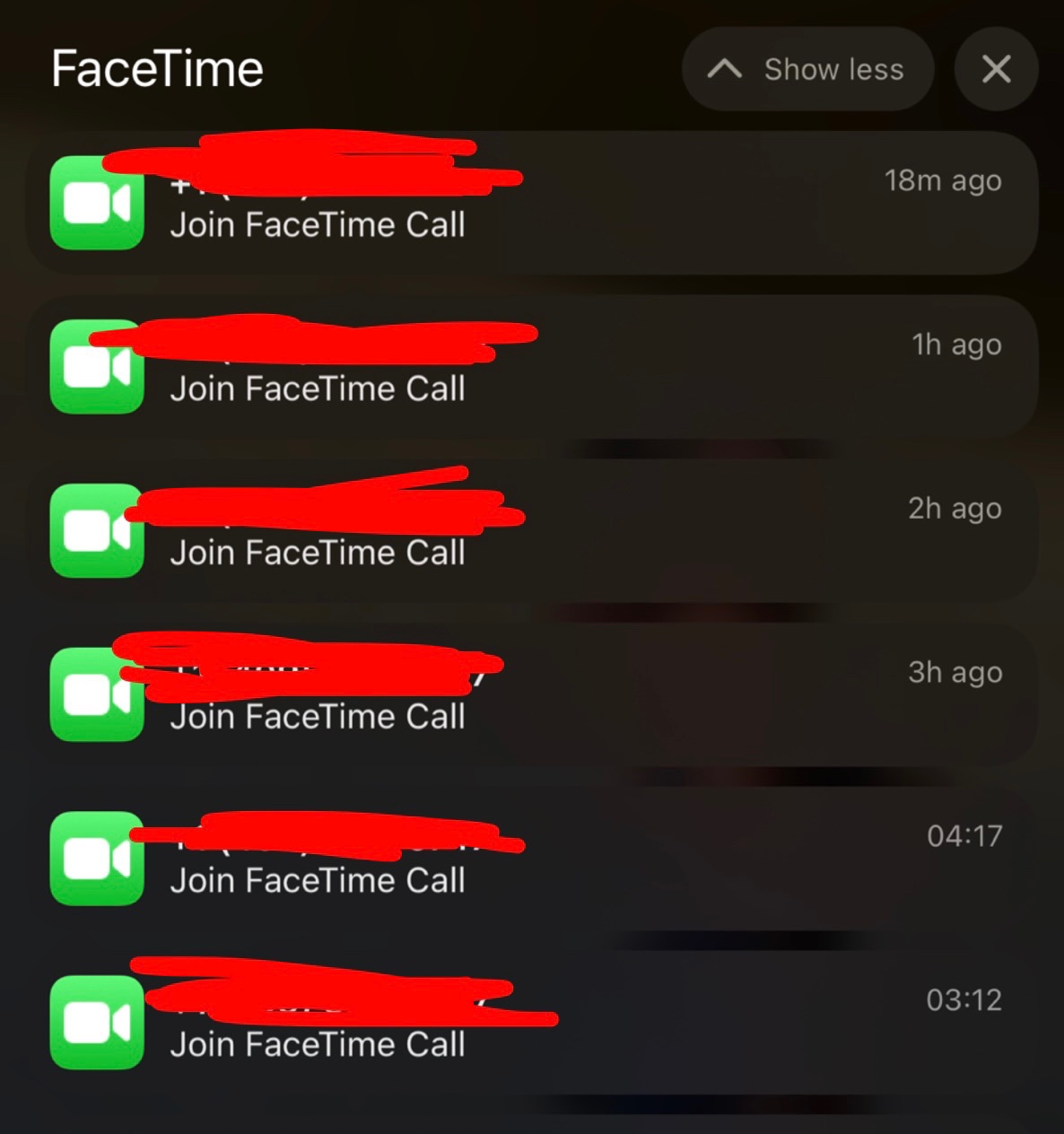 Receiving facetime call from self - Apple Community