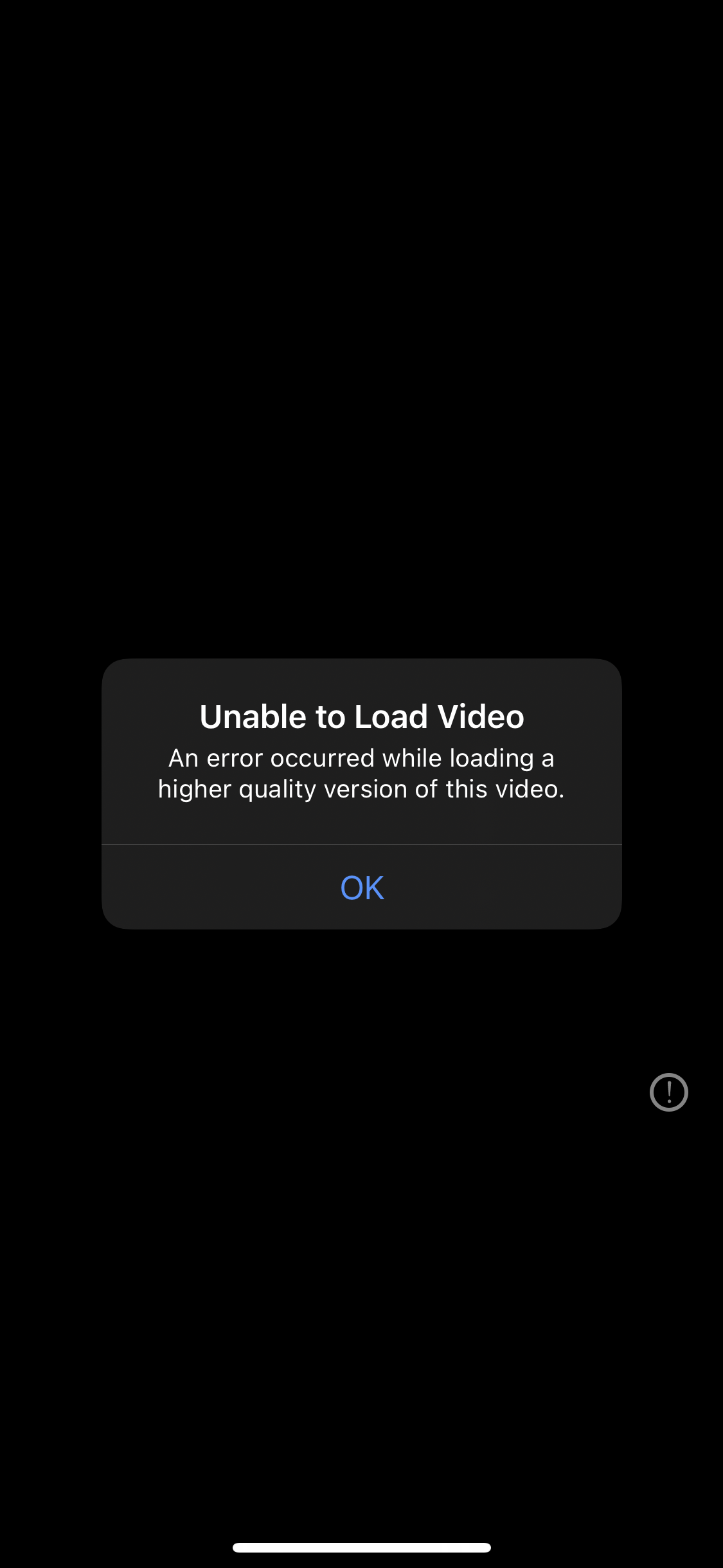 How do I load videos that have error sign… - Apple Community