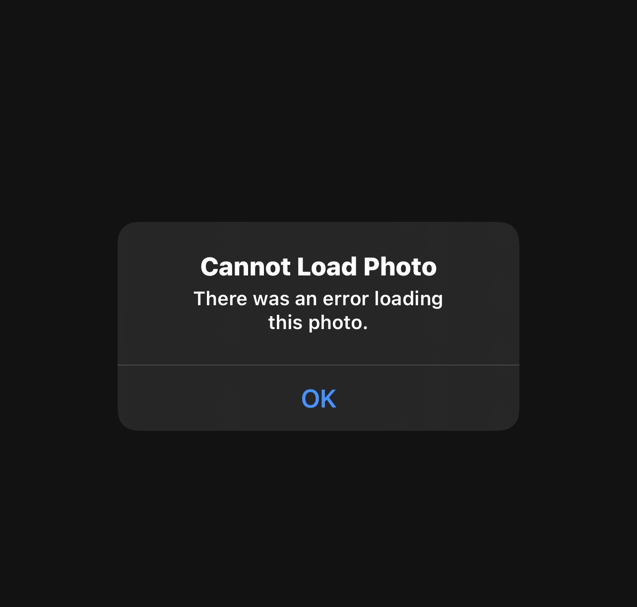 Photo error message Right after this pict… - Apple Community