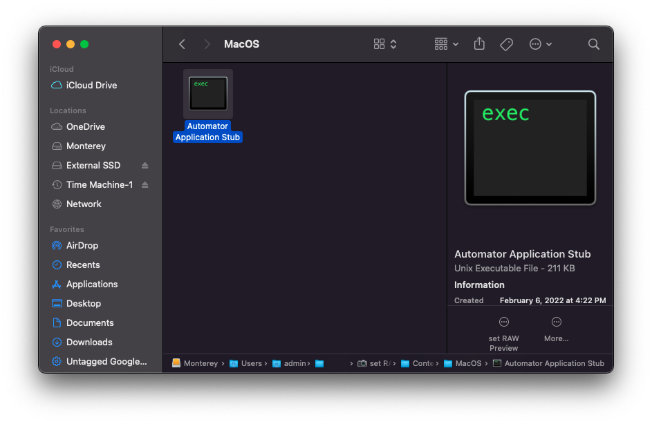 What is "Automator Application Stub.app" - Apple Community