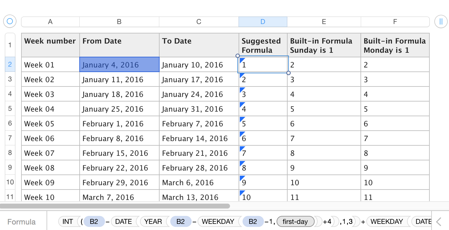 ISO week number - Apple Community