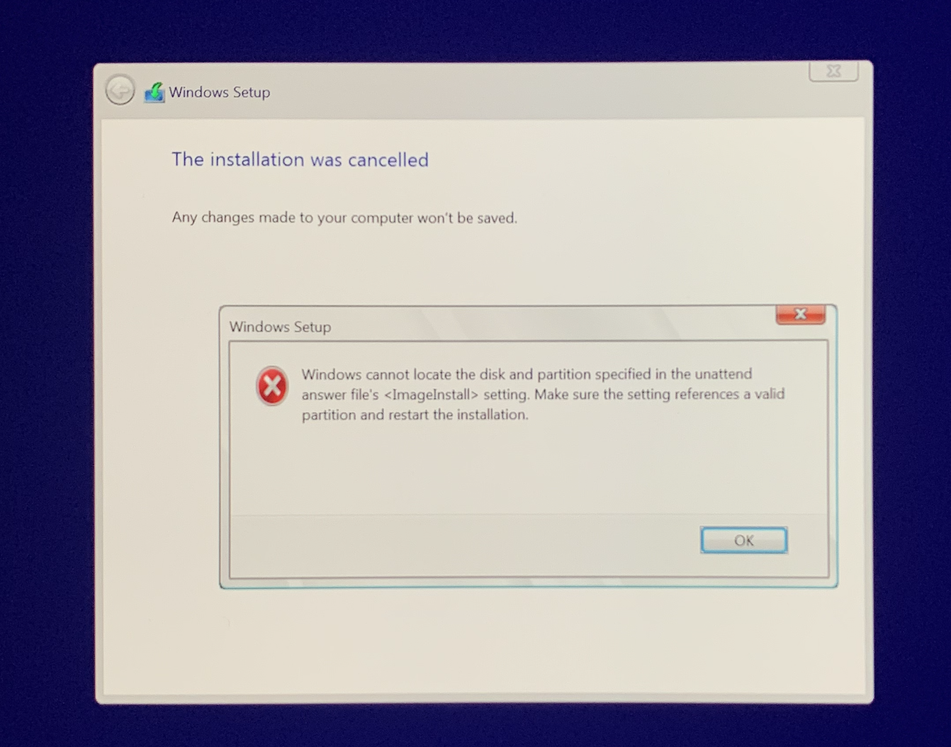 Bootcamp Error “Windows cannot locate the… - Apple Community