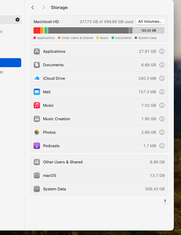 system data taking up over half of my int… - Apple Community
