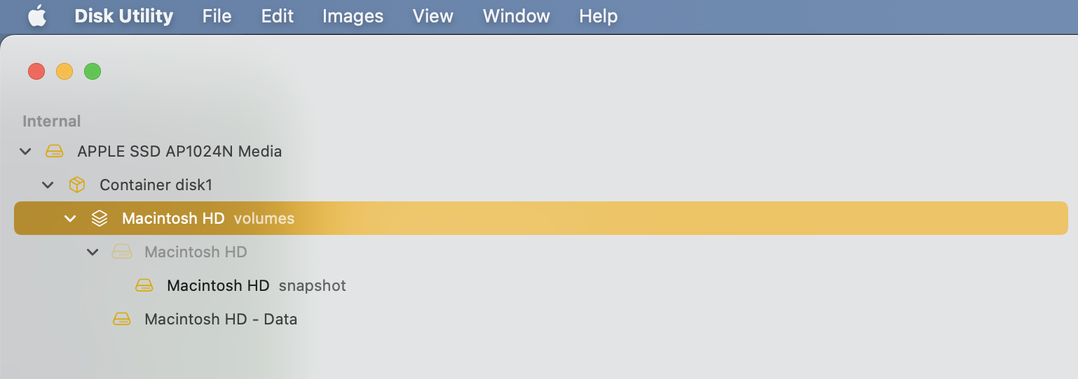 I have created container disk in my Macbo… - Apple Community