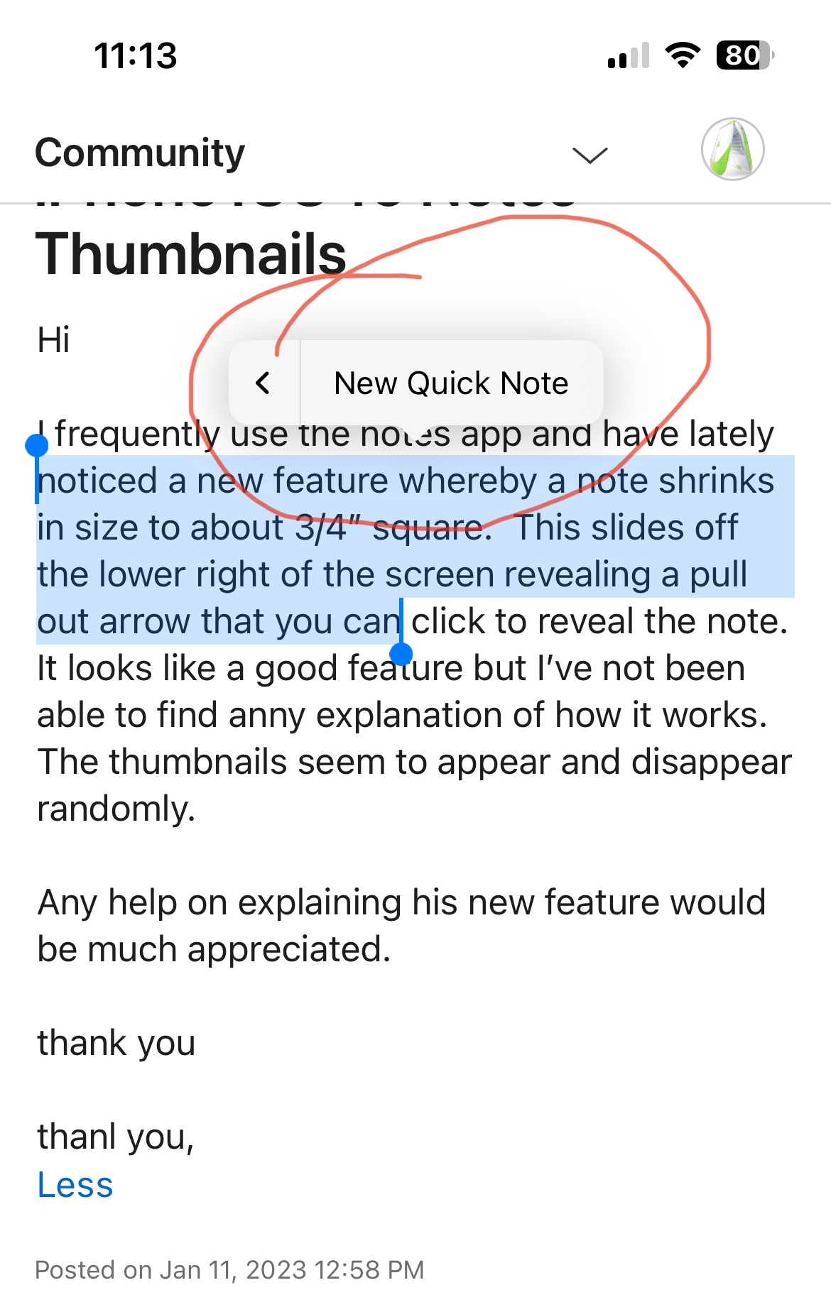 iPhone IOS 16 Notes Thumbnails - Apple Community