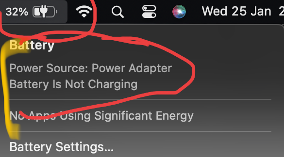 My mac is not charging even though it say… - Apple Community