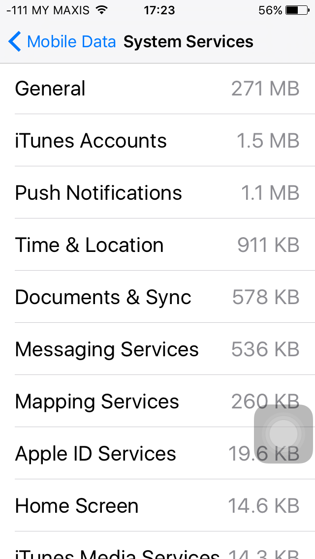 iOS 9 High Data Usage - System Services '… - Apple Community