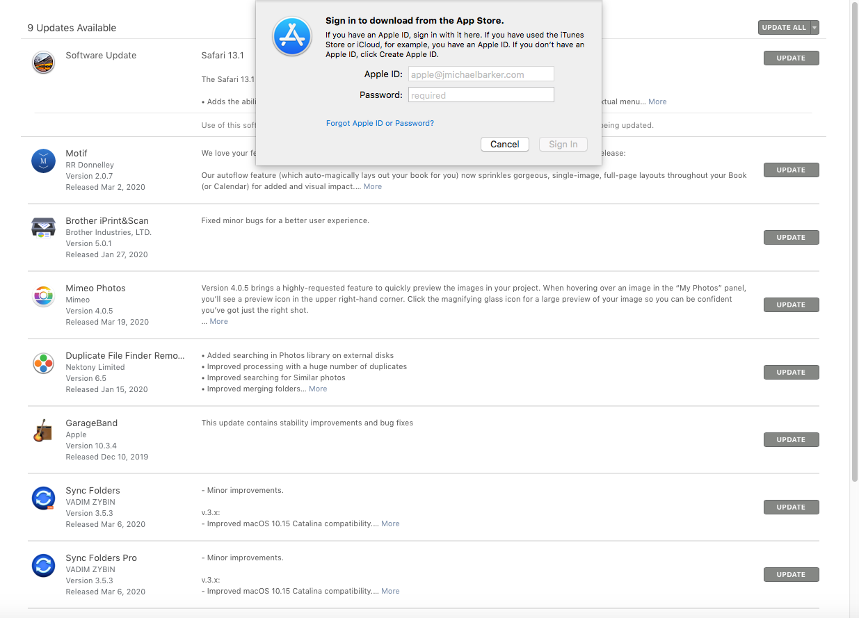 Phishing While Updating Applications - Apple Community
