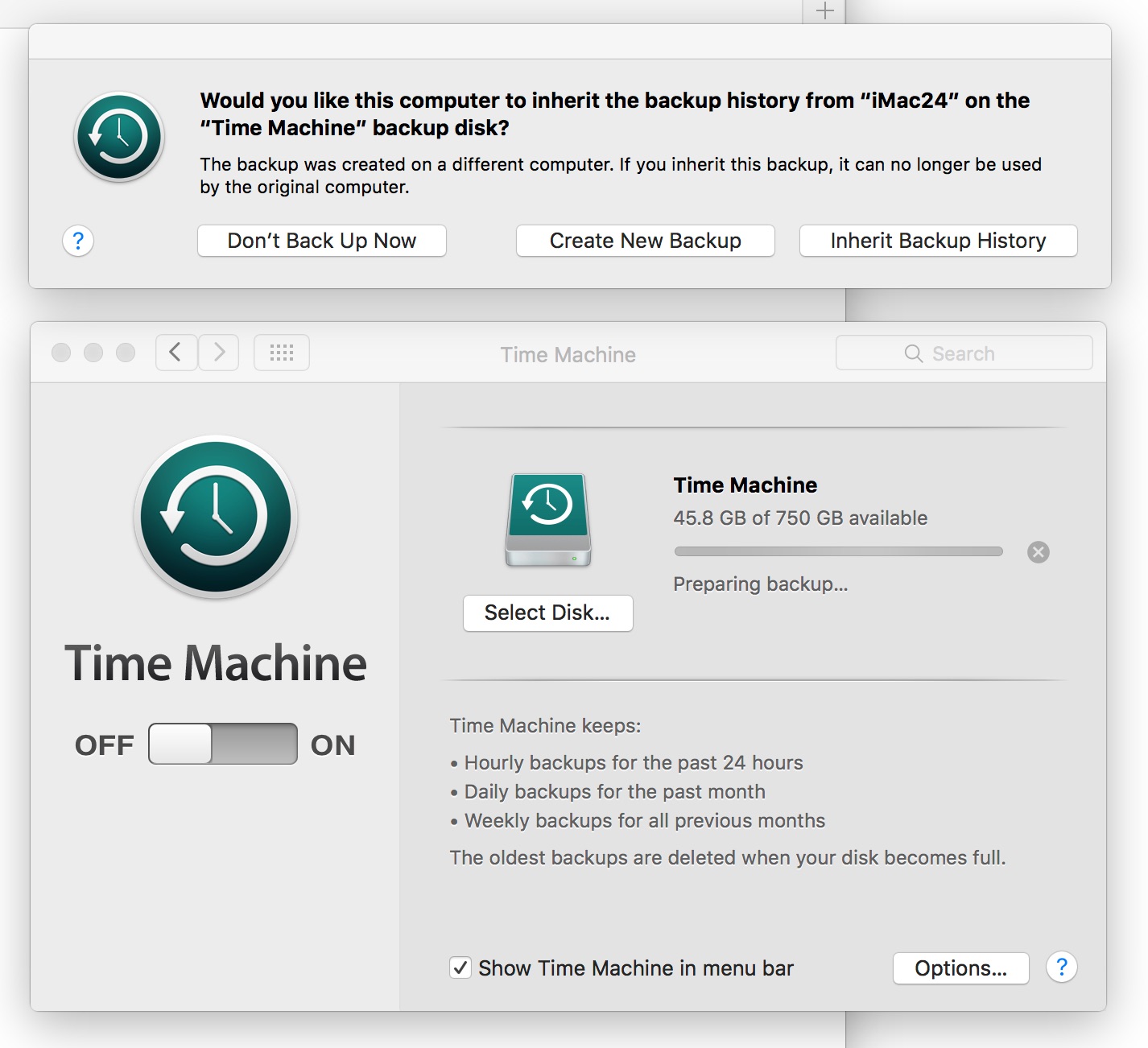 (How) Can I use Existing Time Machine On … - Apple Community