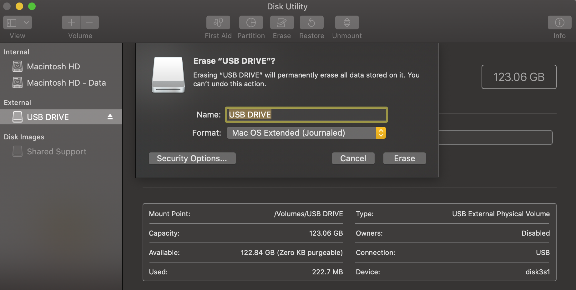 how to partition usb drive? - Apple Community