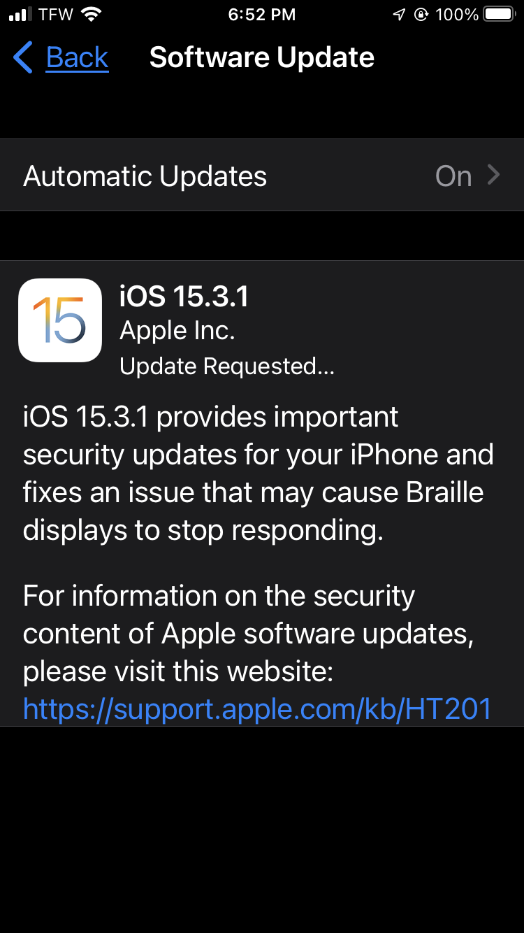 2/13 iOS phone update error - Apple Community