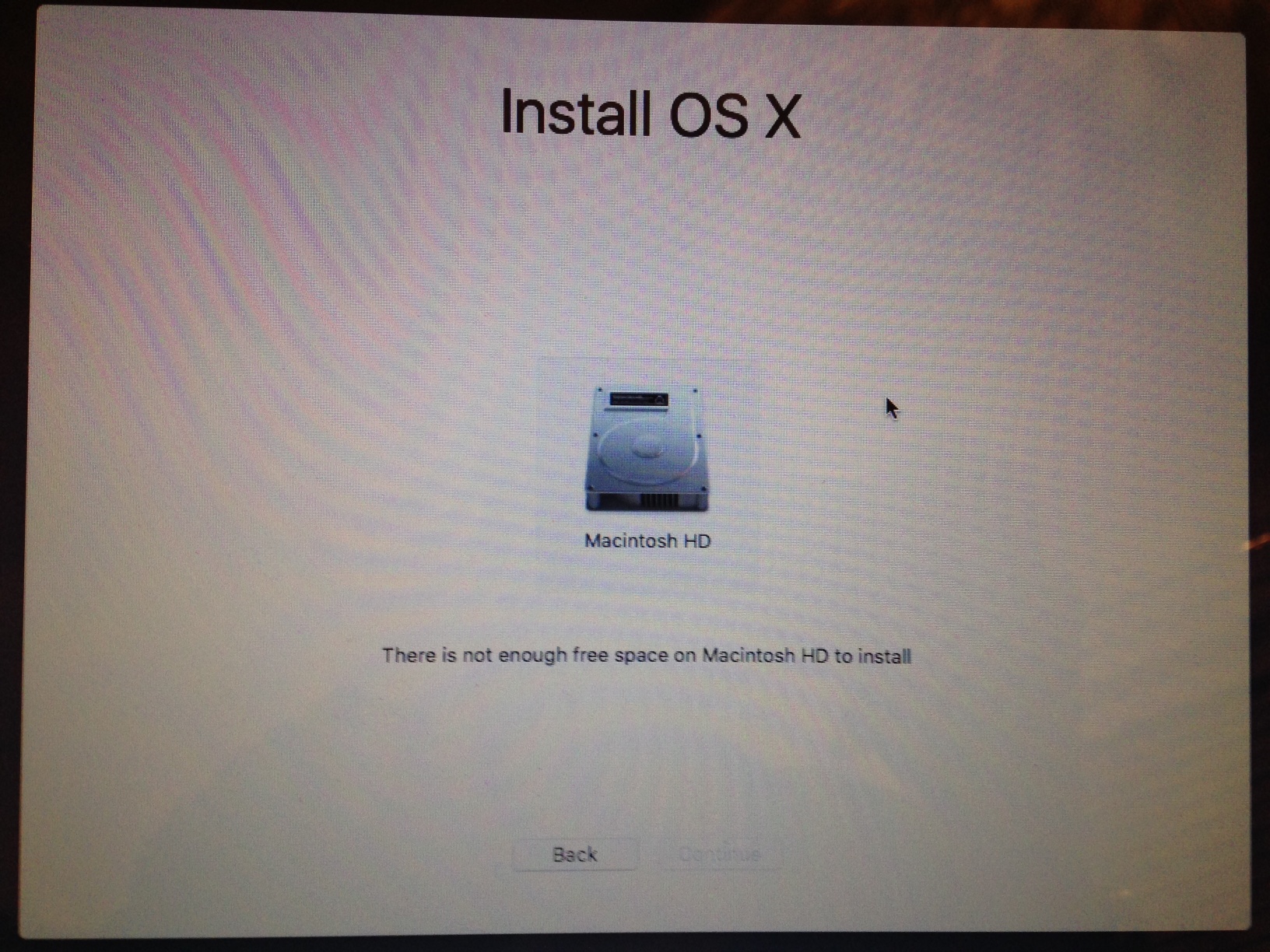 There is not enough free space on Macinto… - Apple Community