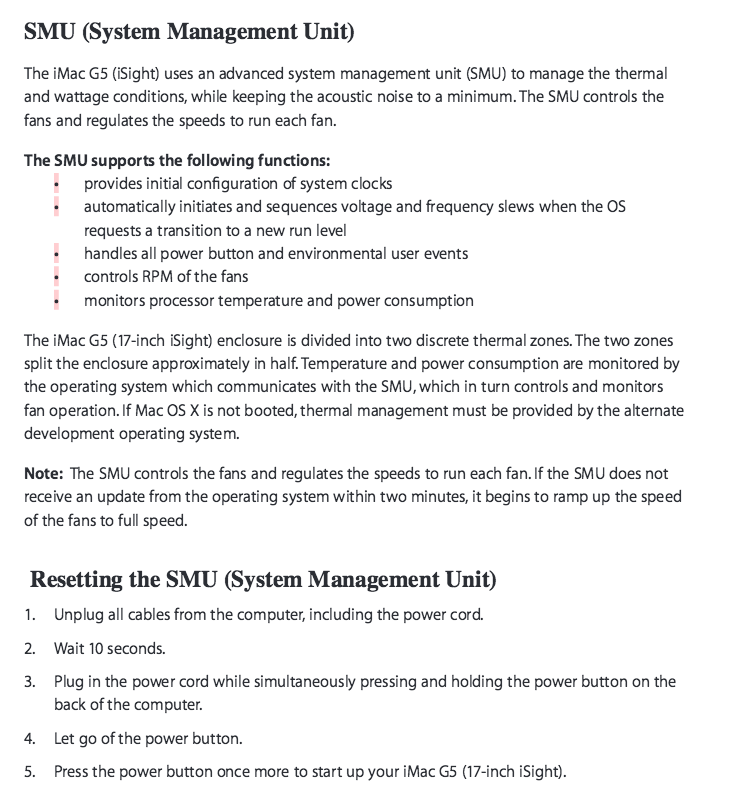 Where do I find PMU reset button on iMac … - Apple Community