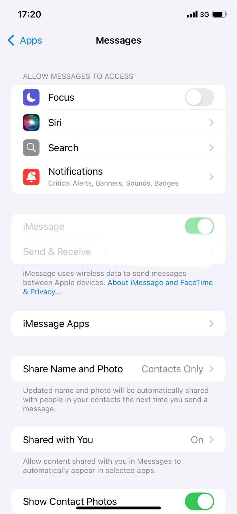 iMessage and FaceTime greyed out - Apple Community