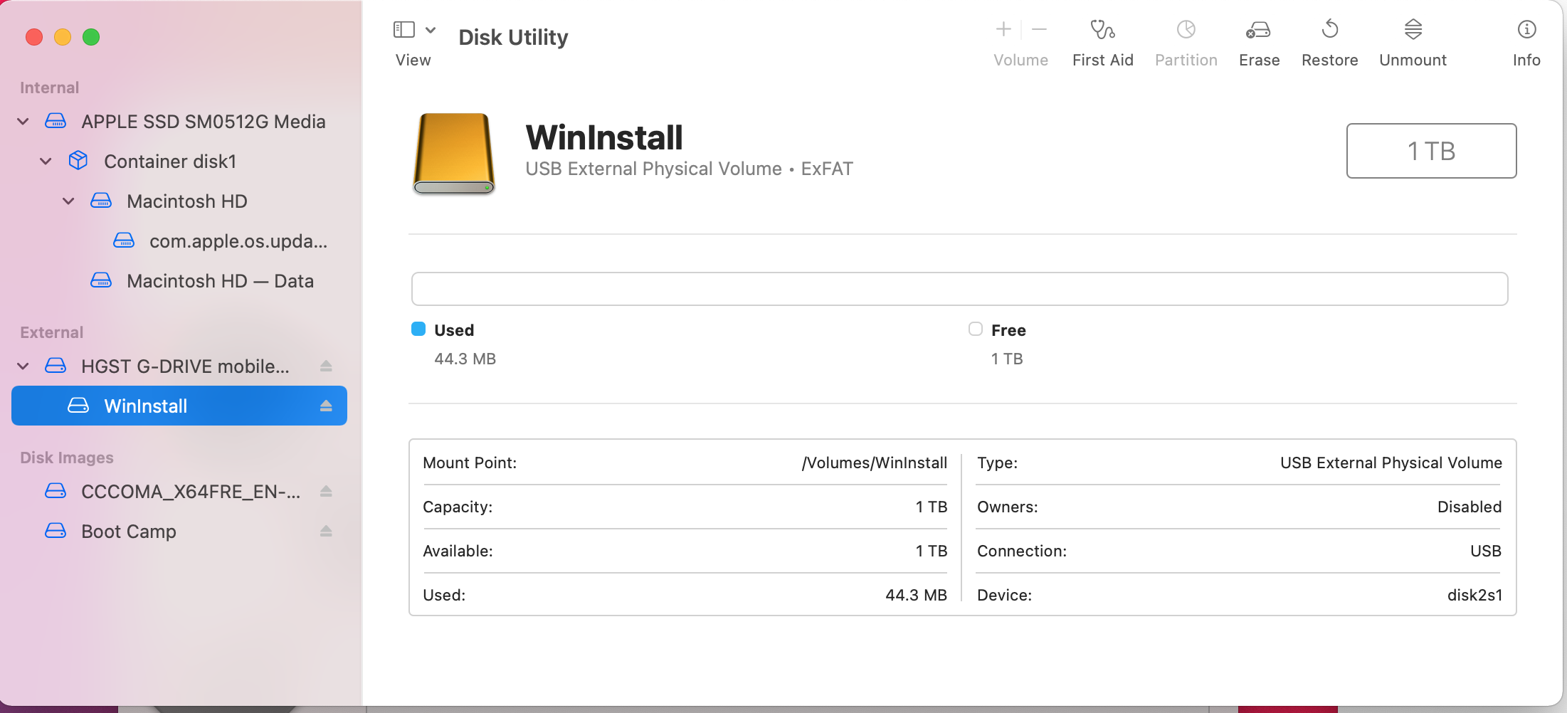 the partition option on disc utility is g… - Apple Community