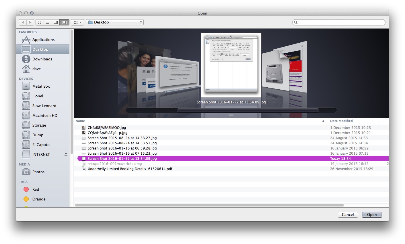 How to use "cover flow" view in a file op… - Apple Community