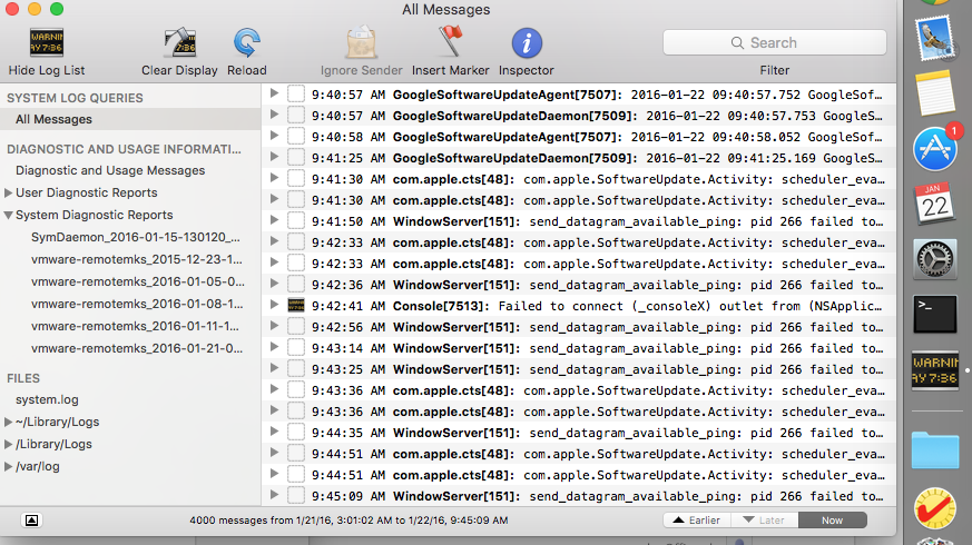 why is there a WARNING icon on my MAC tod… - Apple Community