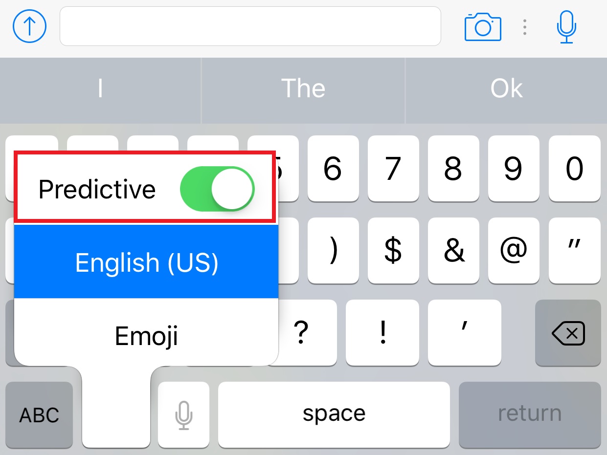 Predictive text randomly disappears - Apple Community