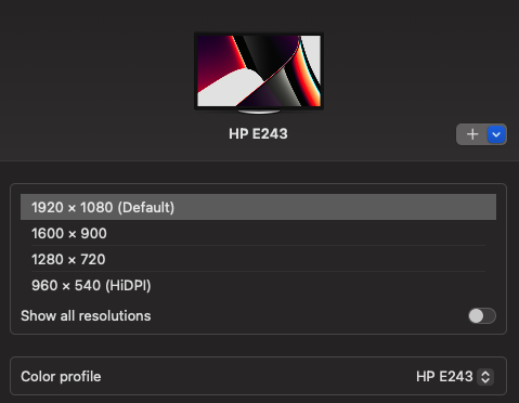 Which scaling options are HiDPI? - Apple Community