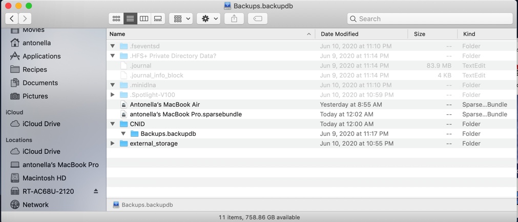 directory structure of Time Machine backup - Apple Community