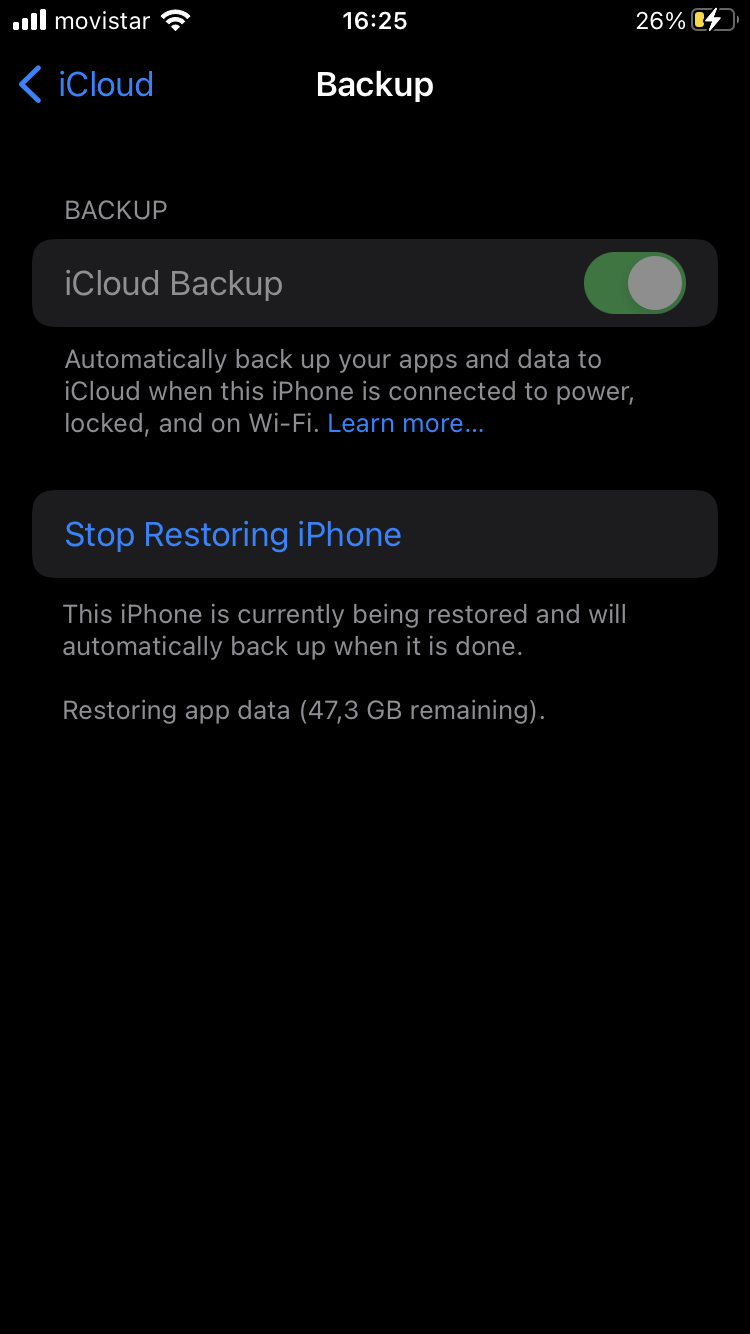 Restoring from iCloud - Apple Community
