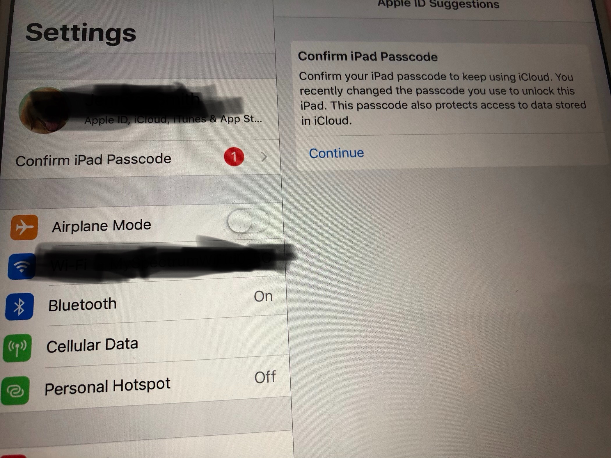 Confirm iPad passcode - Apple Community