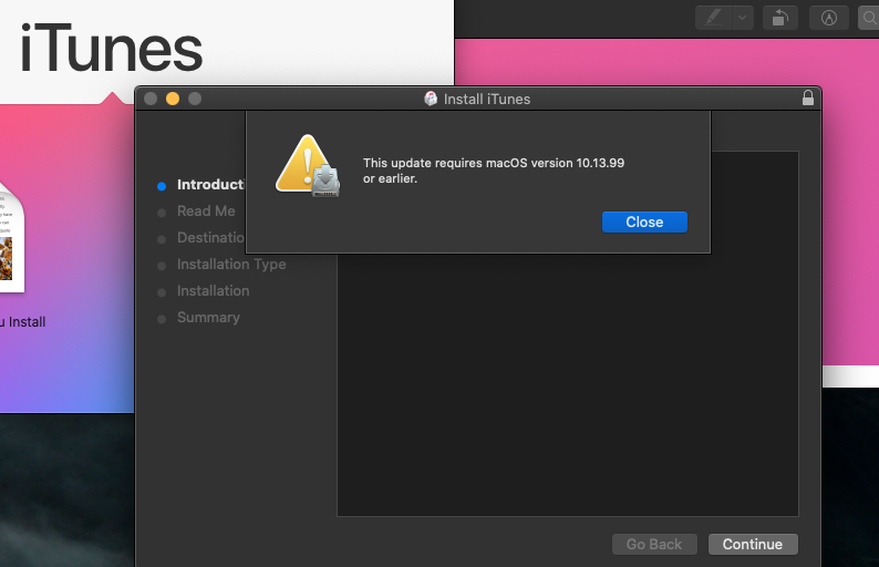 iTunes throws an error while installing - Apple Community