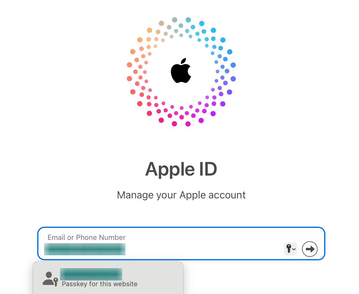"Sign in with Passkey" an option for Appl… - Apple Community